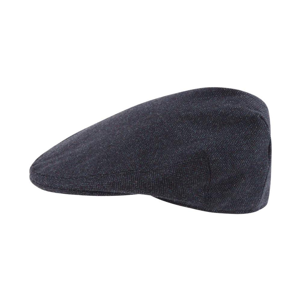 Schoffel Countryman Cap - Navy Herringbone Tweed – Gamefish